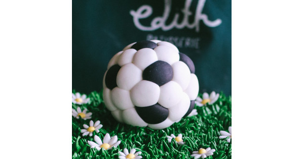 Fondant Football Soccer Ball Topper