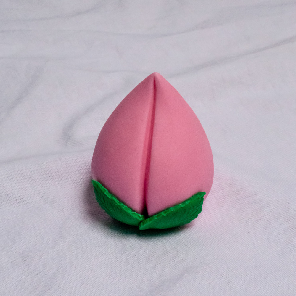Fondant Longevity Shou Tao Bun Topper (1 piece)